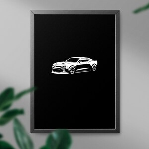 2023 Camaro SS 1LE Car Svg Clipart Vector Clip Art Graphics Image Cut ...