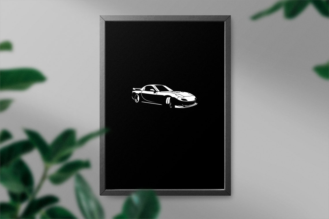 FD RX7 Silhouette Vector Graphic Clipart for Cricut Png - Etsy