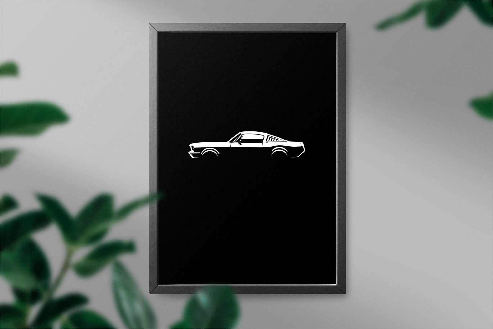 1966 Mustang Fastback Car Svg Clipart Vector Clip Art Graphics Image ...