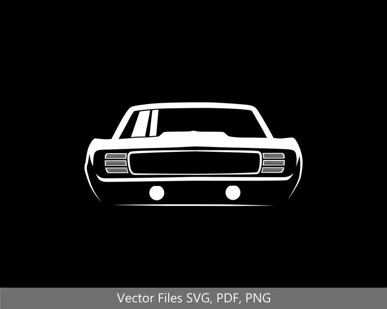 First Gen Camaro Silhouette Vector Graphic Clipart for Cricut - Etsy