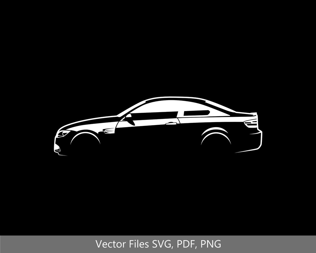M3 Coupe E92 Car Svg Clipart Vector Clip Art Graphics Image Cut for ...