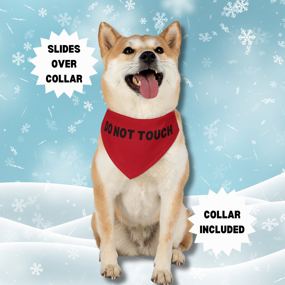 Do Not Touch Pet Bandana Warning Dog Training Bandana Do Not Pet Dog ...