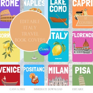 Italy Travel Photobook Covers | Customizable Coffee Book Table, Travel ...
