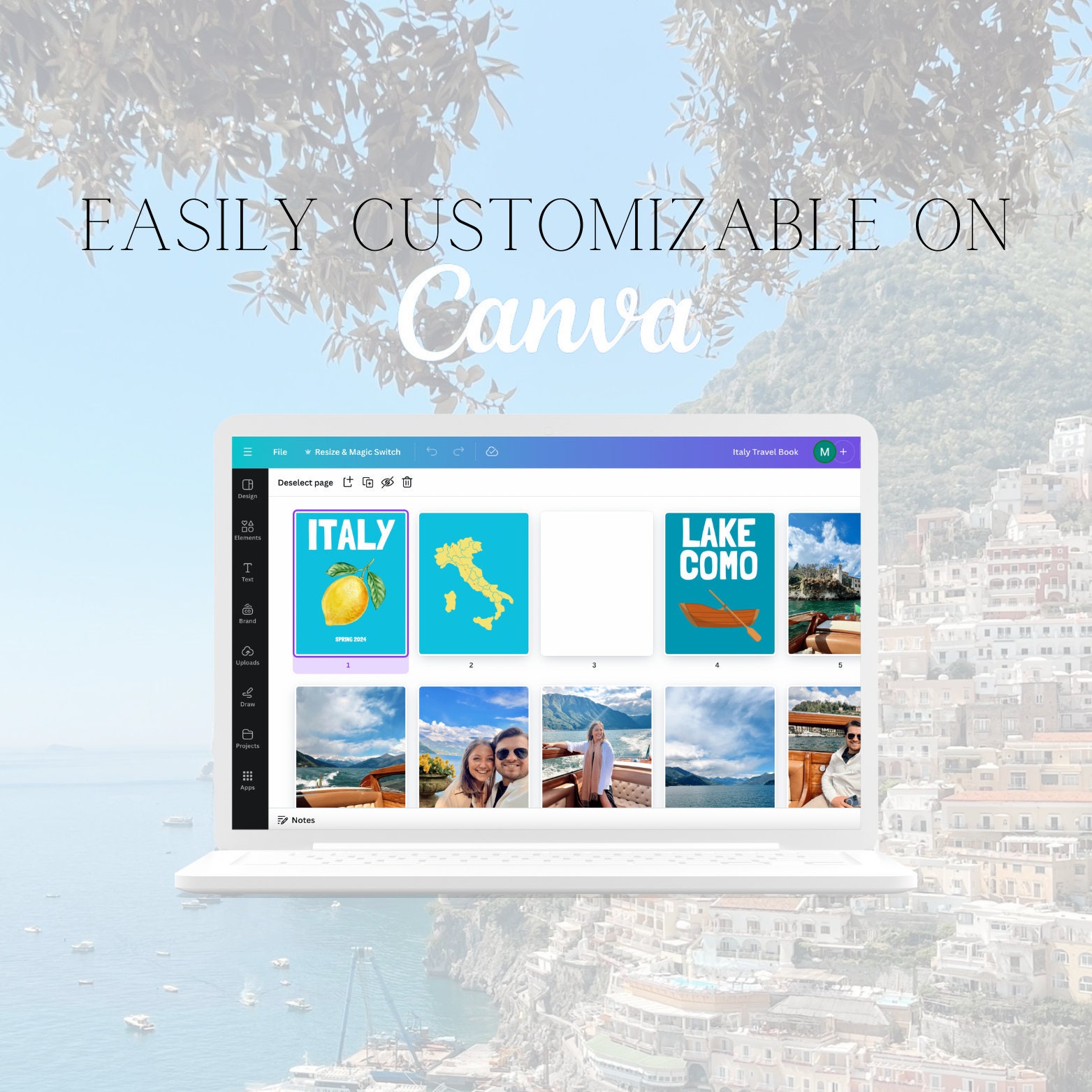 Italy Travel Photobook Covers | Customizable Coffee Book Table, Travel ...