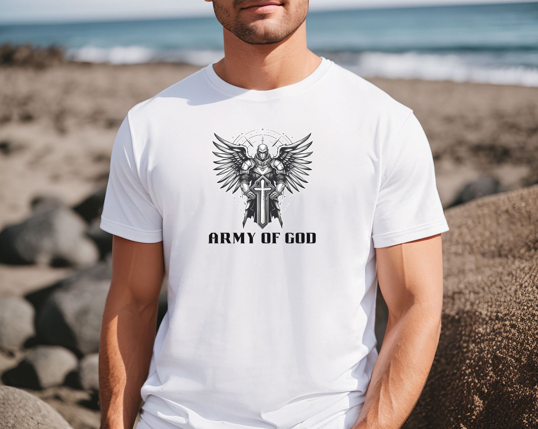 Enlisted in the Army of God Tshirt, Army of God Tshirt, God's Soldier ...