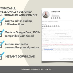 Gmail Email Signature Template | Clickable Email Signature ...
