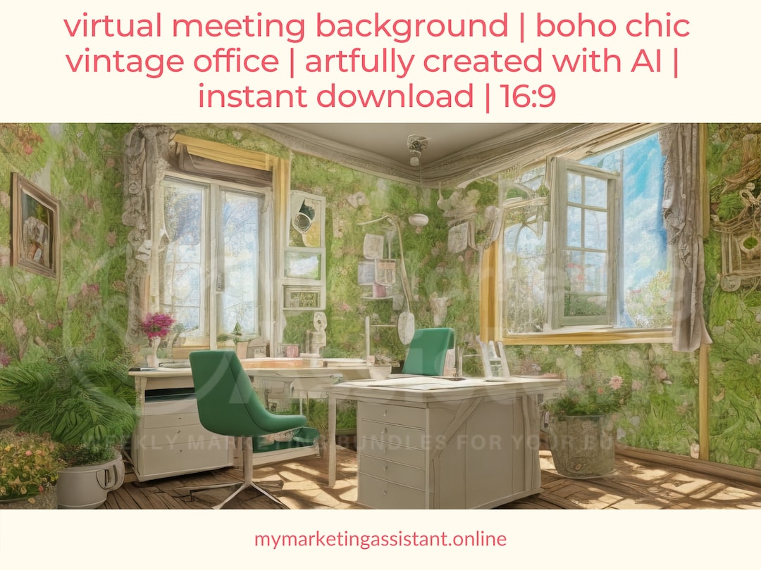 Zoom Background for Home Office | Virtual Meeting Background for Zoom ...