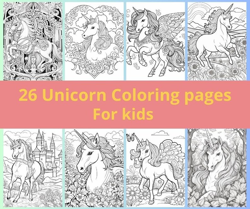 26 Unicorn Coloring Pages Unicorn Printable Unicorn Activities ...