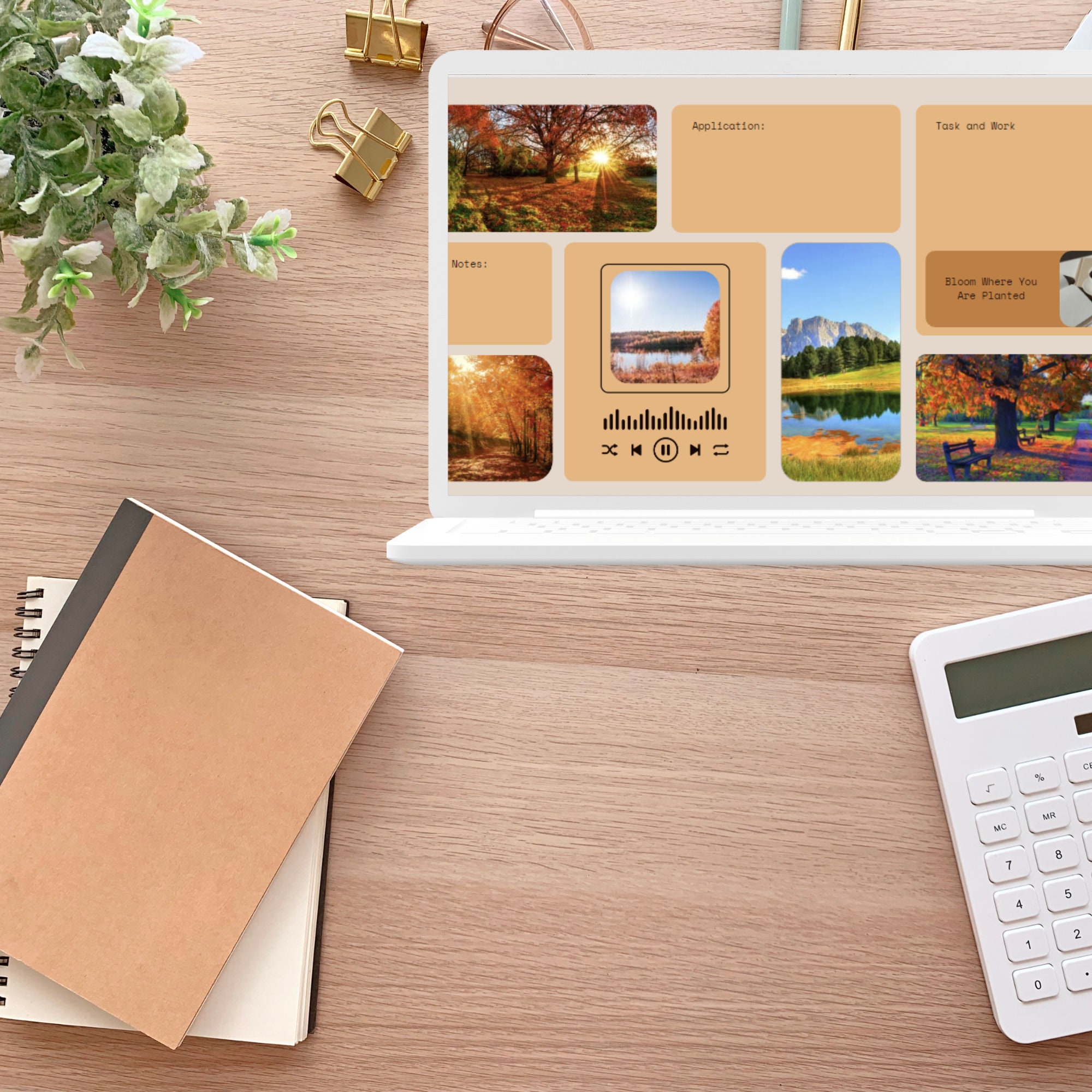 Computer Desktop Themed Background Wallpaper Organizer Set, 11 Shades ...