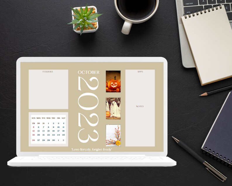 Computer Desktop Theme Background Wallpaper Organizer Set, Seasonal ...