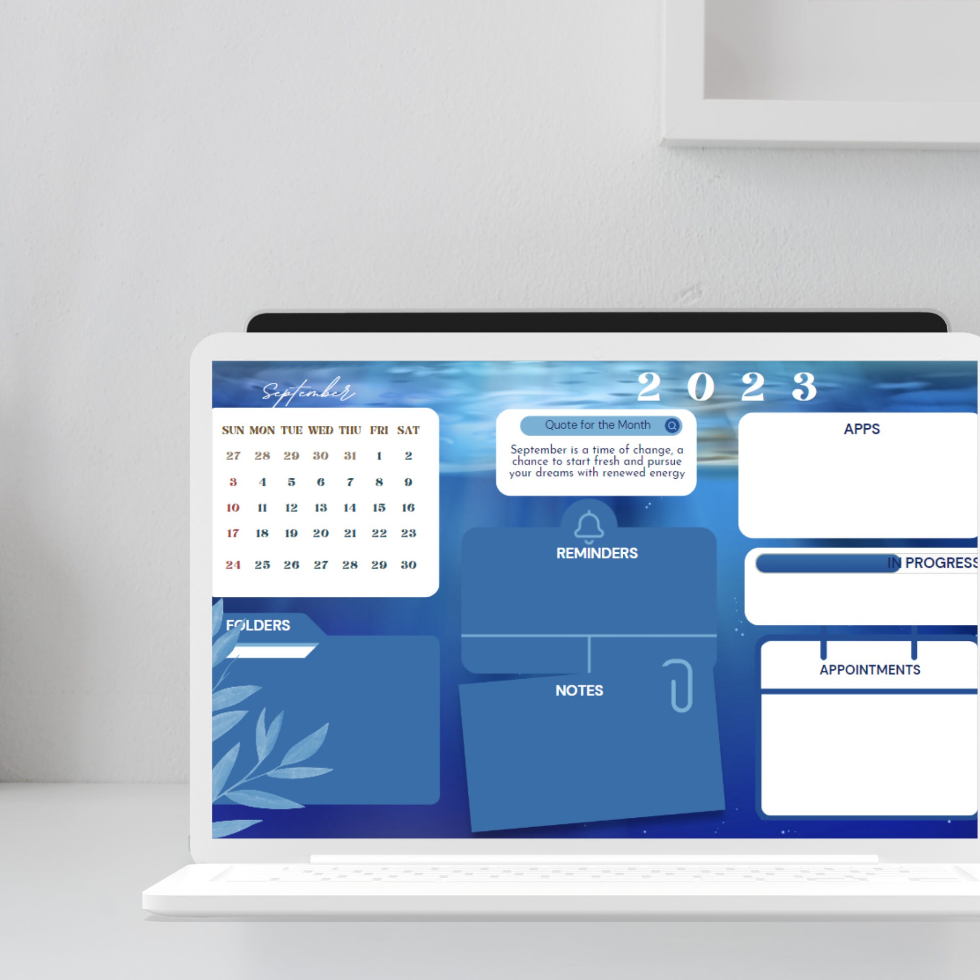 Computer Desktop Theme Background Wallpaper Organizer Set, 12 Months ...