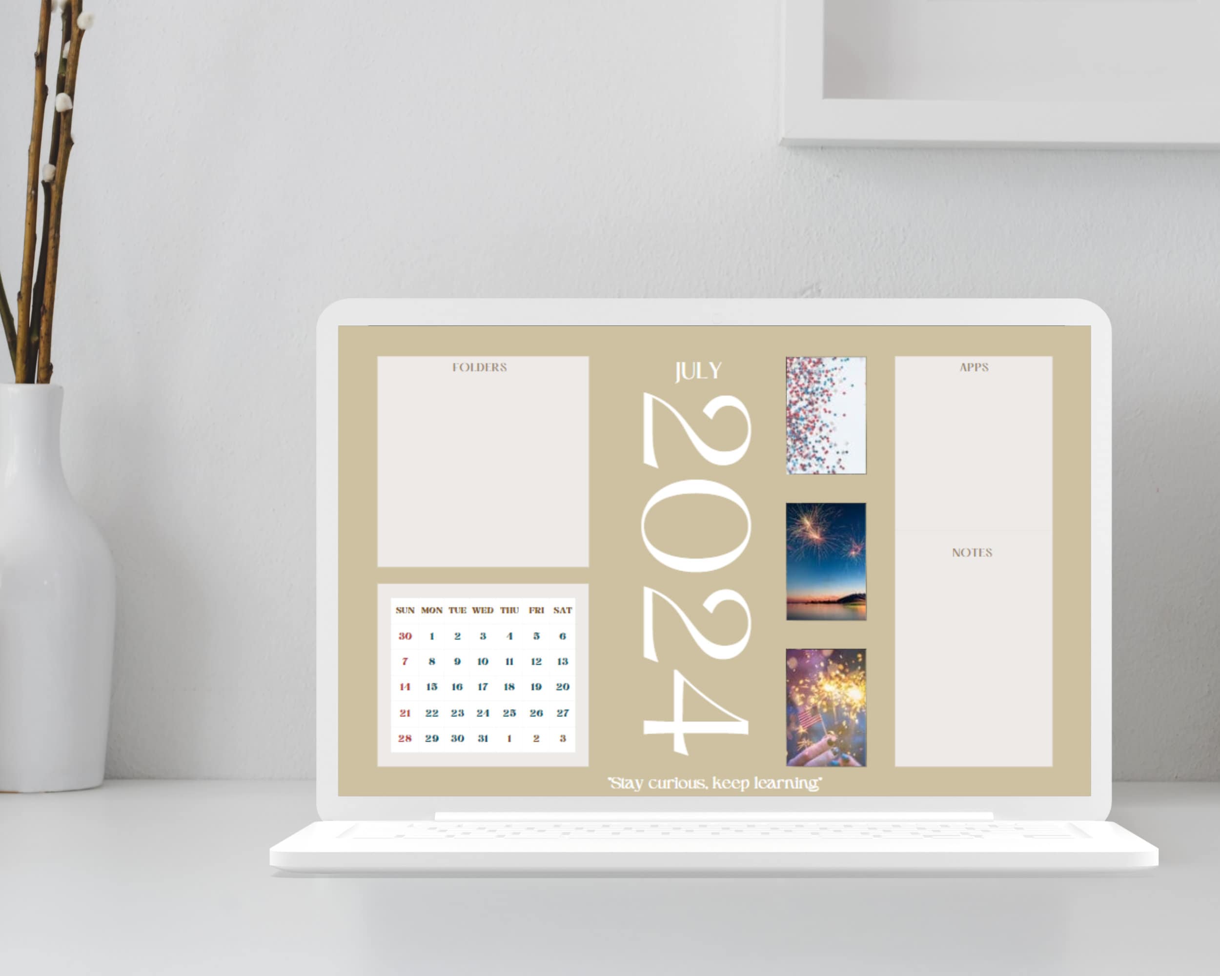 Computer Desktop Theme Background Wallpaper Organizer Set, Seasonal ...