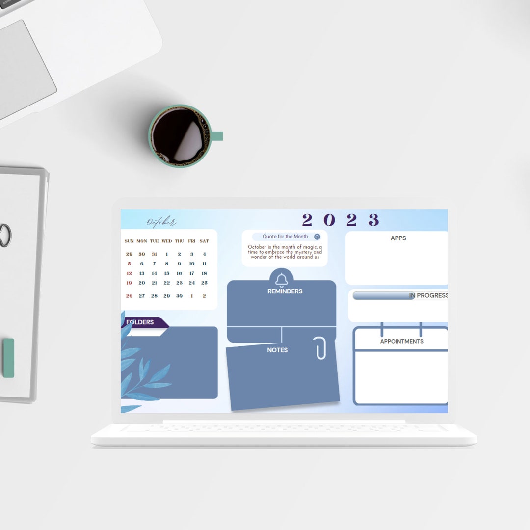 Computer Desktop Theme Background Wallpaper Organizer Set, 12 Months ...