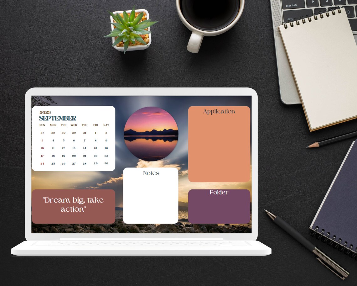 Computer Desktop Theme Background Wallpaper Organizer Set - Etsy
