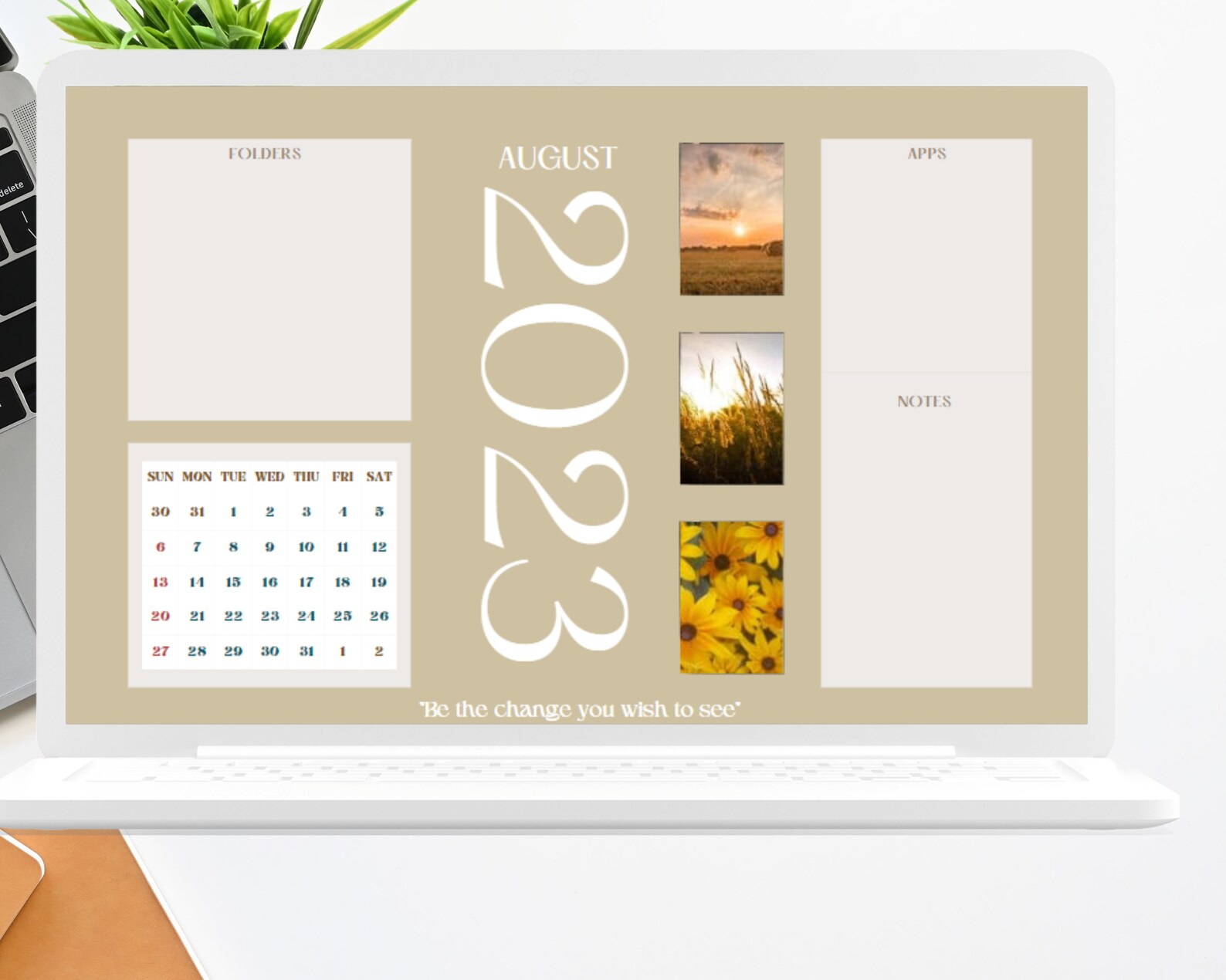 Computer Desktop Theme Background Wallpaper Organizer Set, Seasonal ...