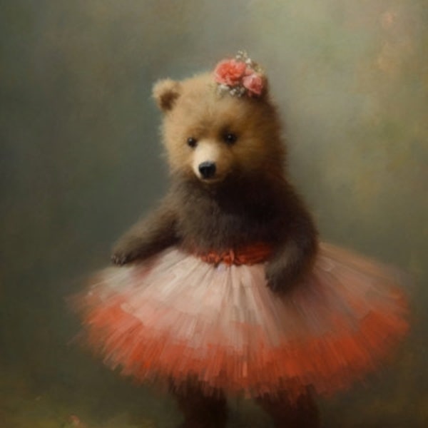 Bear in Tutu - Etsy
