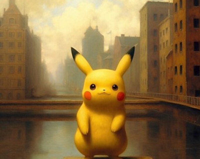 Digital Art - Illustration of a Cool Looking Pikachu at a Dark Alley ...