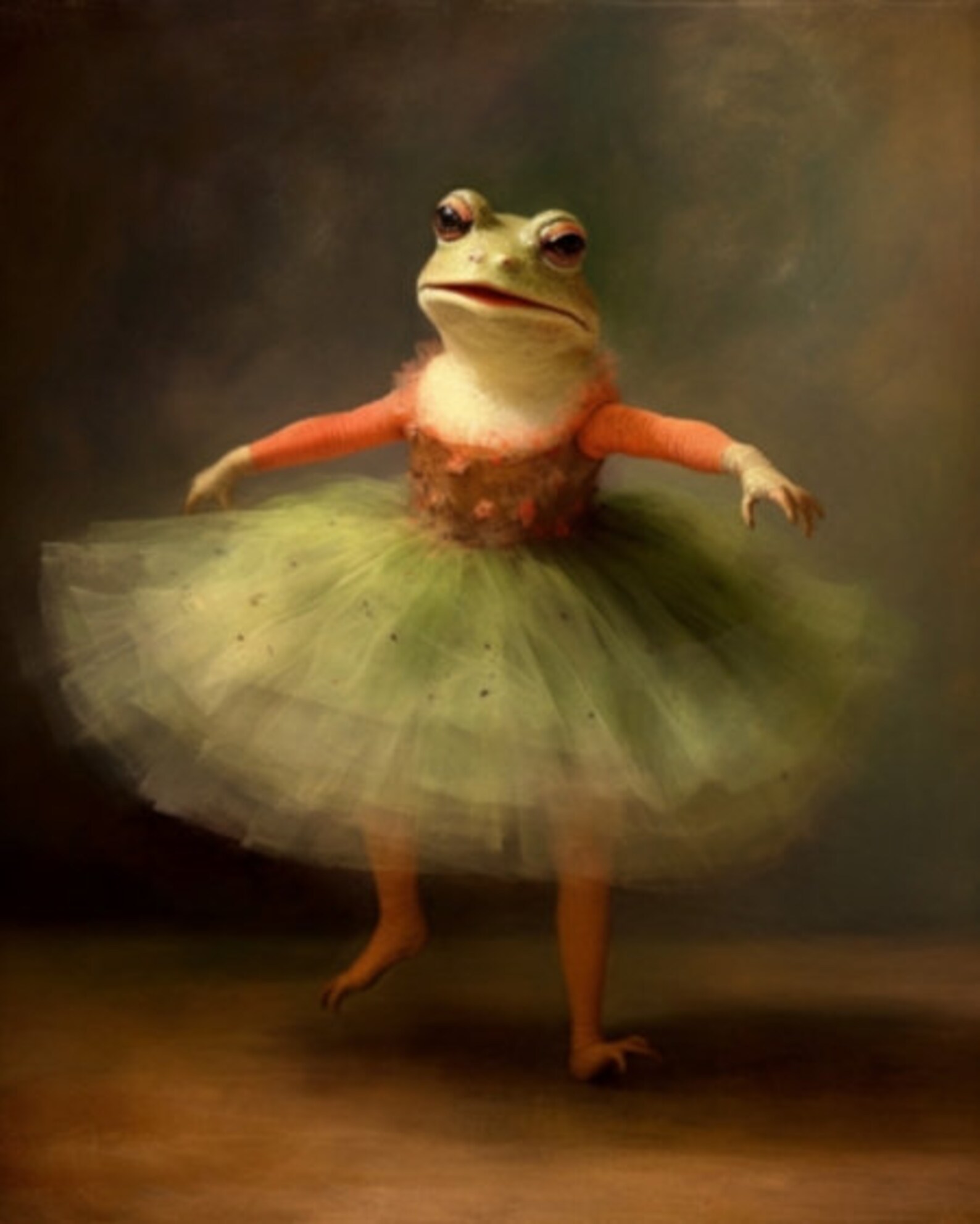 Dancing Frog - Art Print - Etsy
