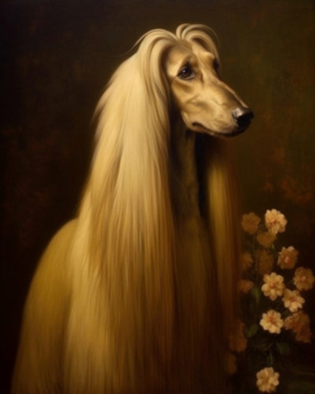 Afghan Dog (cher) - Art Print - Etsy