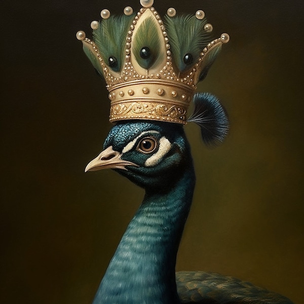 Peacock Crown - Etsy