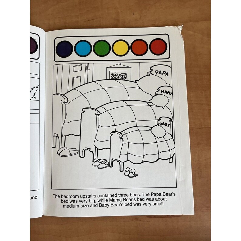 Vintage Lot of 6 LANDOLL'S Coloring Activity AND Paint With Water Books ...