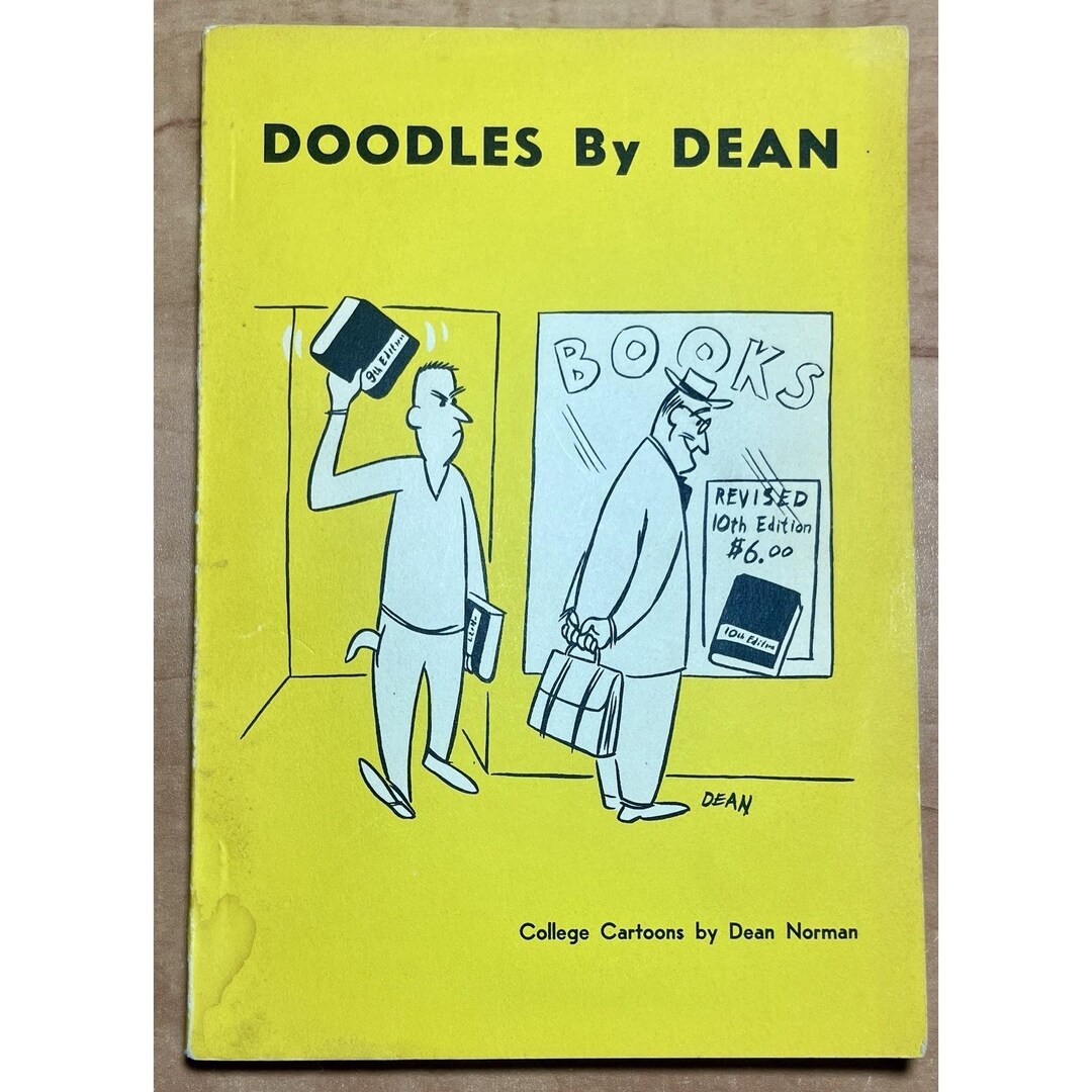 RARE Doodles by Dean College Cartoons by Dean Norman 1956 1st Printing ...