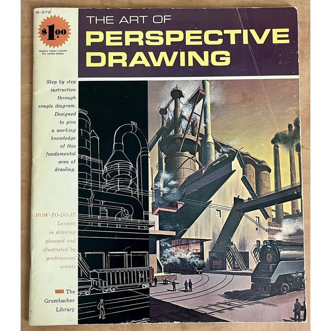 The Art of Perspective Drawing B-372 the Grumbacher Library Vintage PB ...