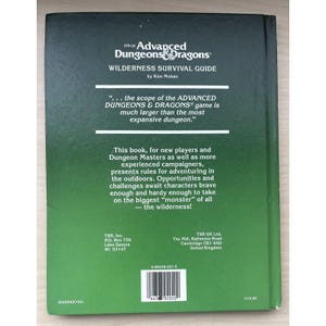 TSR Official AD&D Wilderness Survival Guide 1986 #2020 Kim Mohan - Etsy