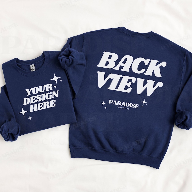 Front and Back of a Navy Blue Shirt - Etsy