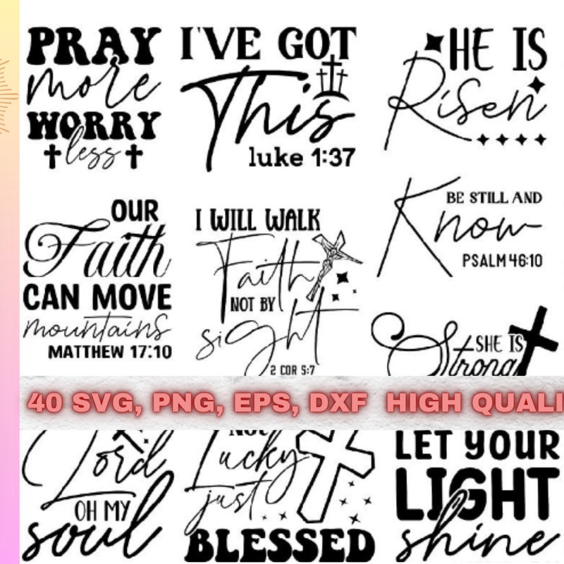 Bible Quote Svg - Etsy