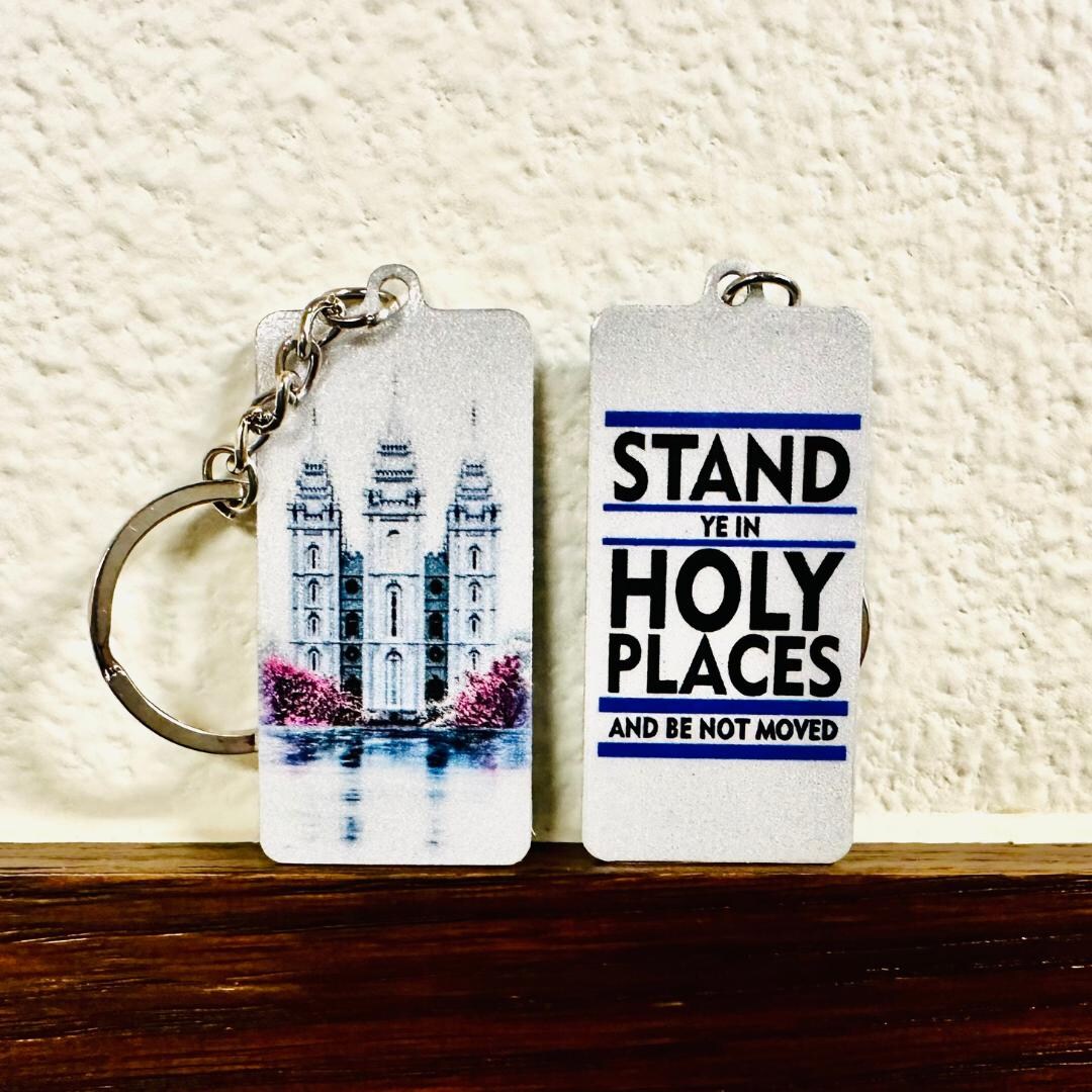 Personalized LDS Temple Keychain, Double Sided Custom Temple Gift ...
