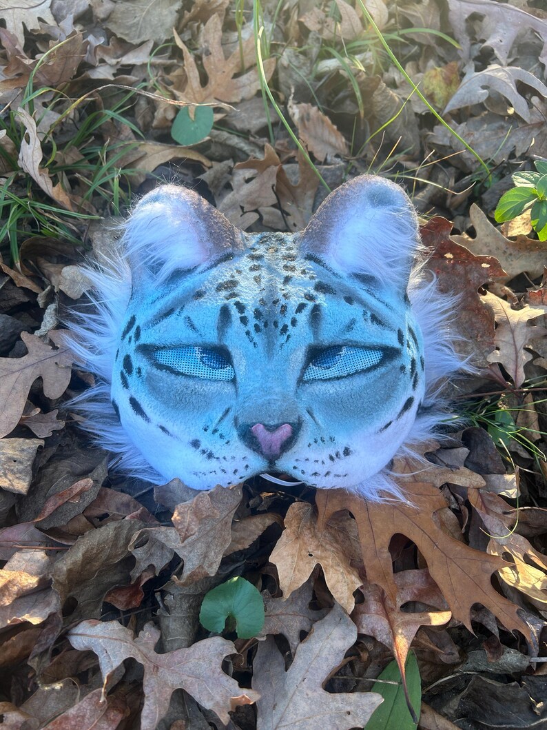Snow Leopard Mask - Etsy