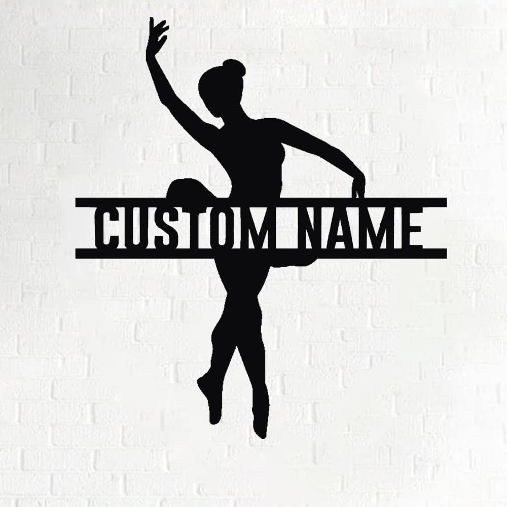 Personalized Ballerina Sign With LED Light, Custom Dance Name Signs for ...