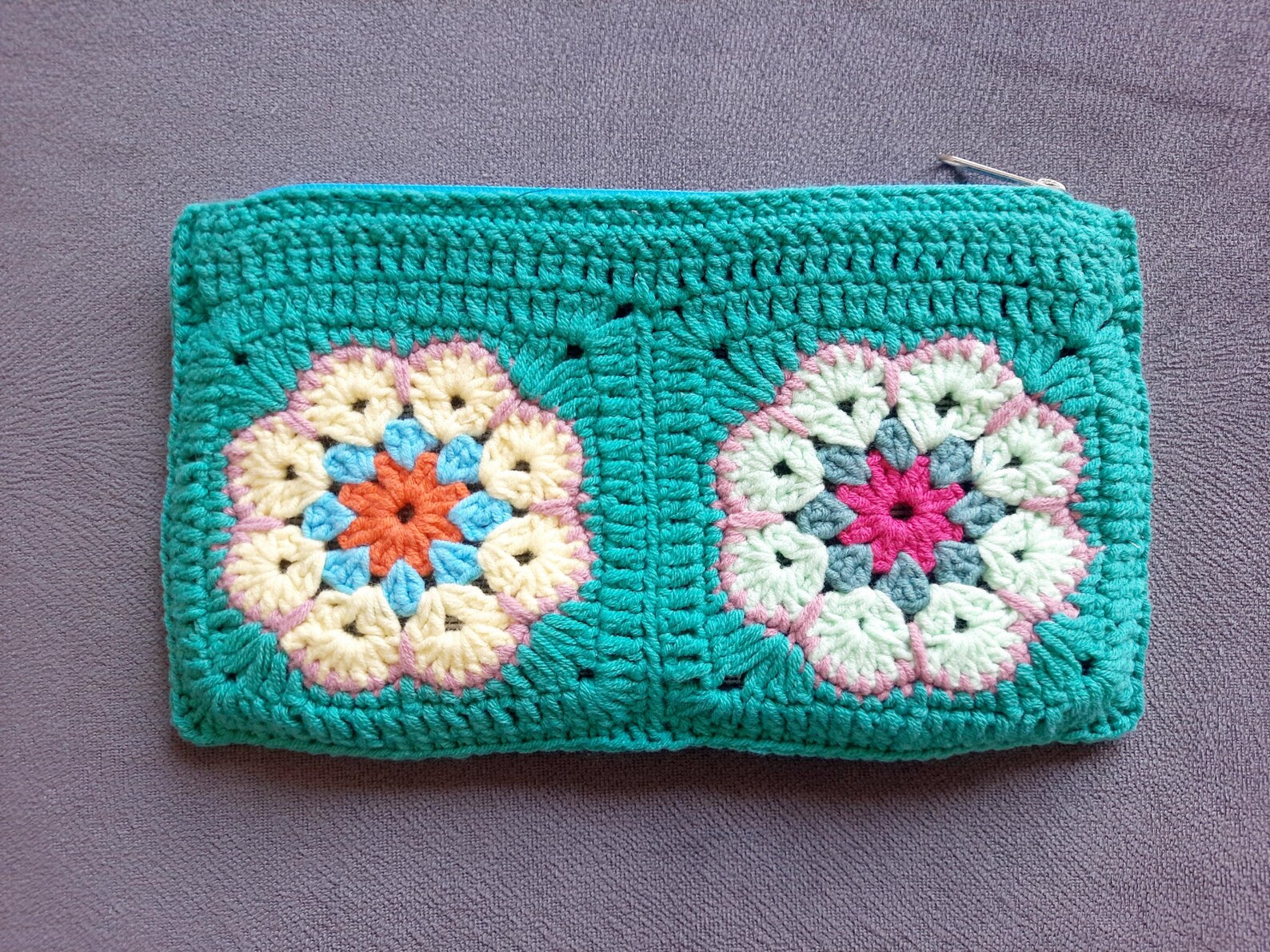 Handmade Crochet Wallet, Crochet Pouches-coin Purses, Crochet Granny ...