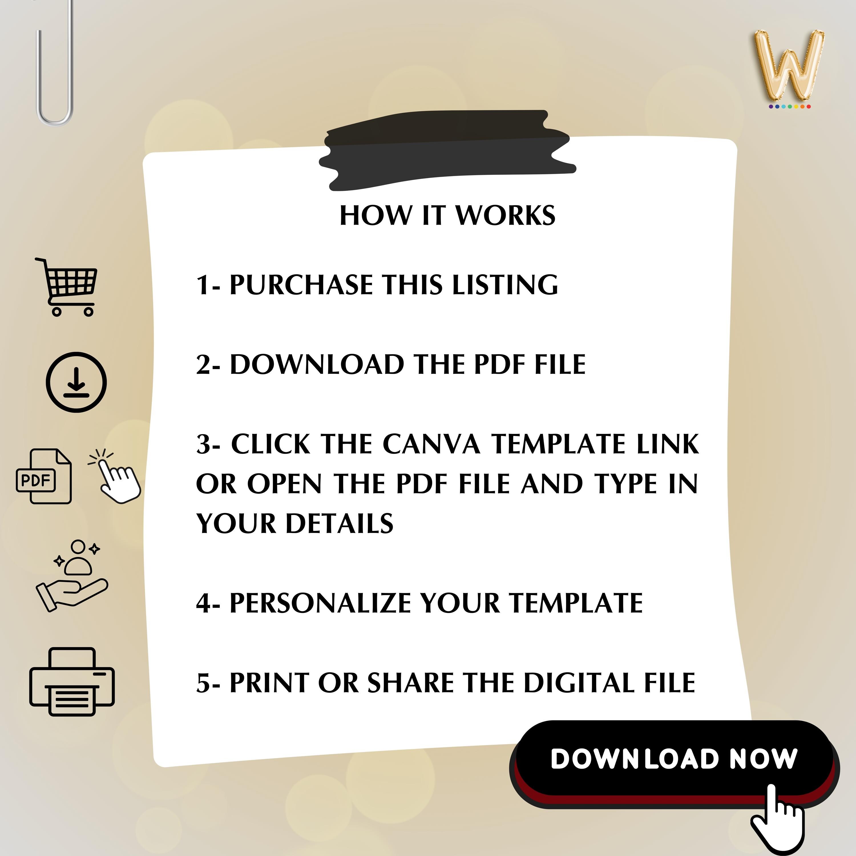 Golden Gala Ticket Template: Black and Gold Event Invitation (digital ...