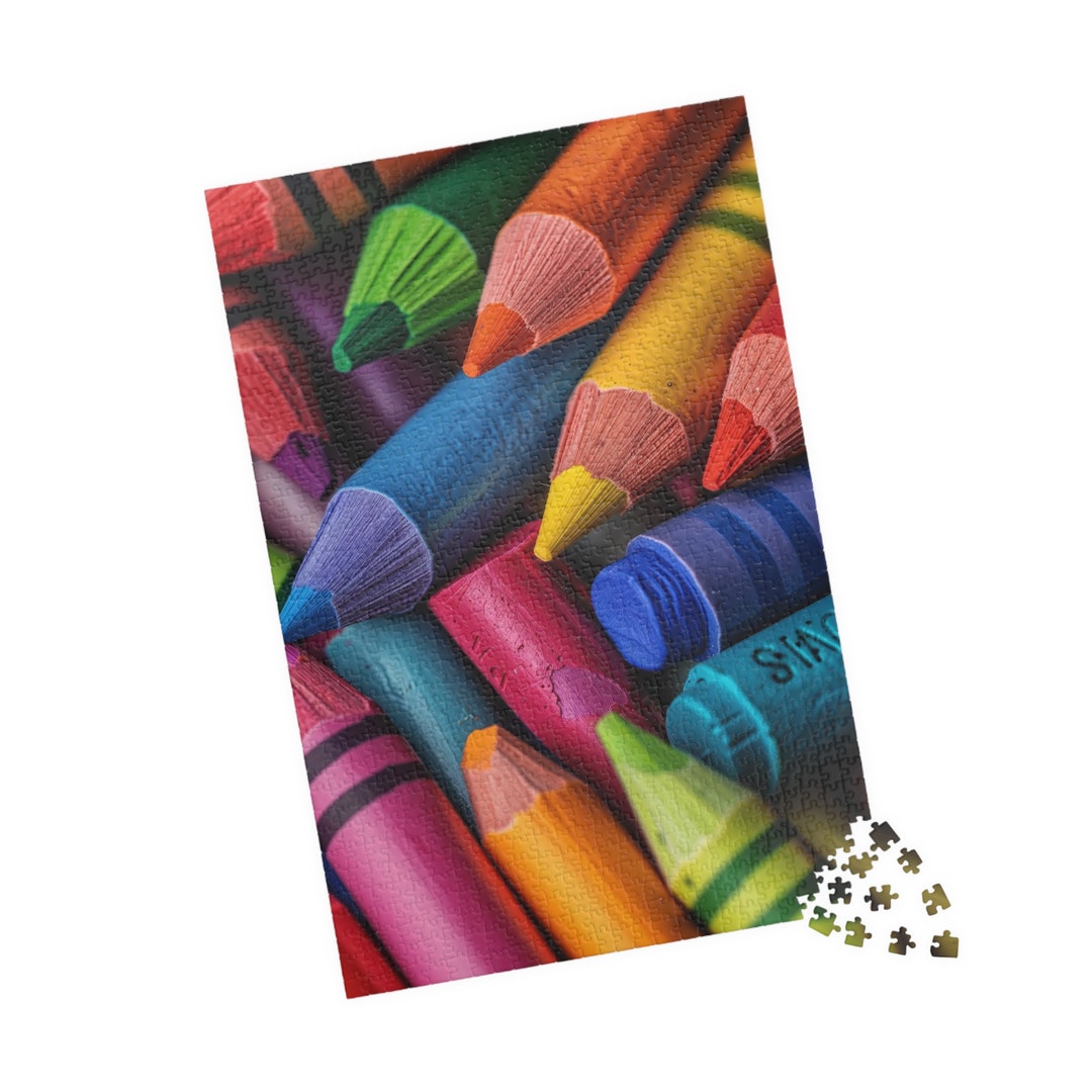 Colored Pencils and Crayons - Jigsaw Puzzle for Adults - 250, 500, 1000 ...