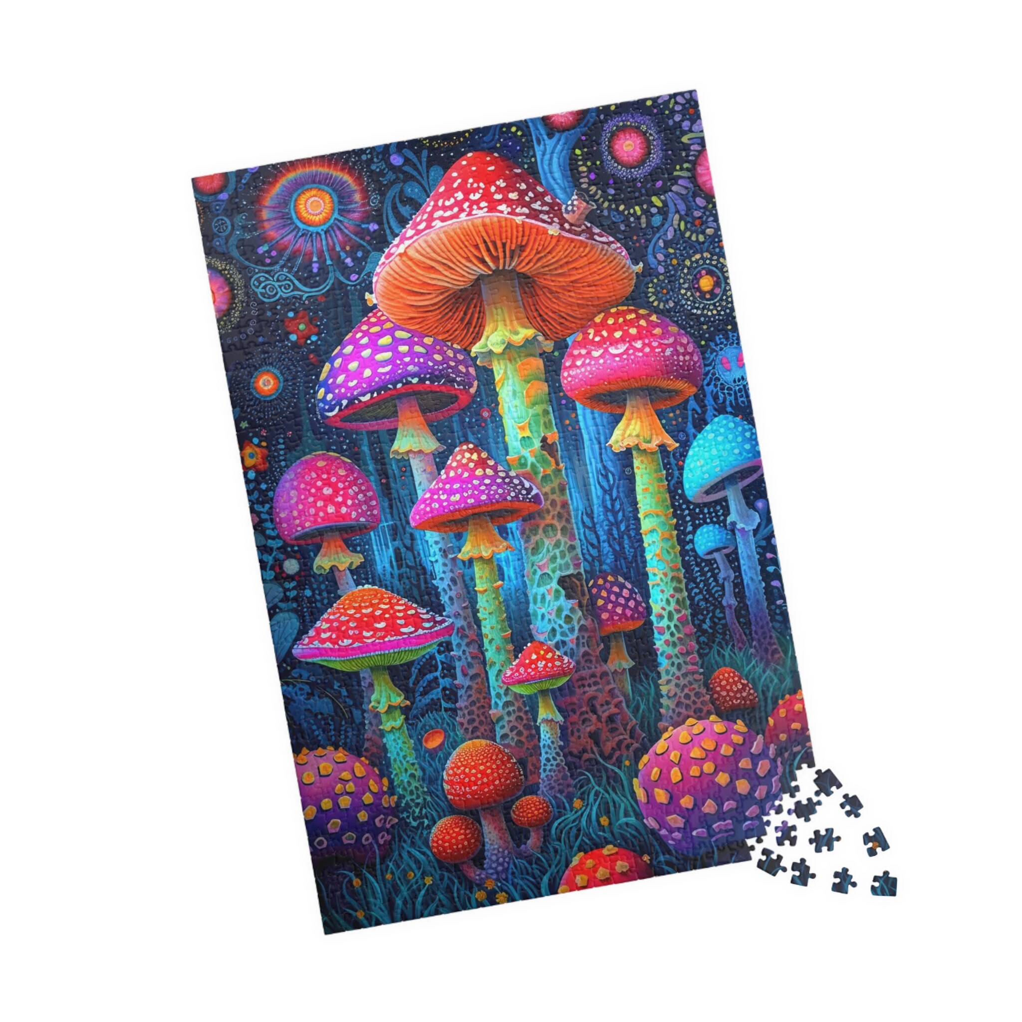 Glowing Mycology - Unique Jigsaw Puzzle - 250, 500, 1000 Pieces ...