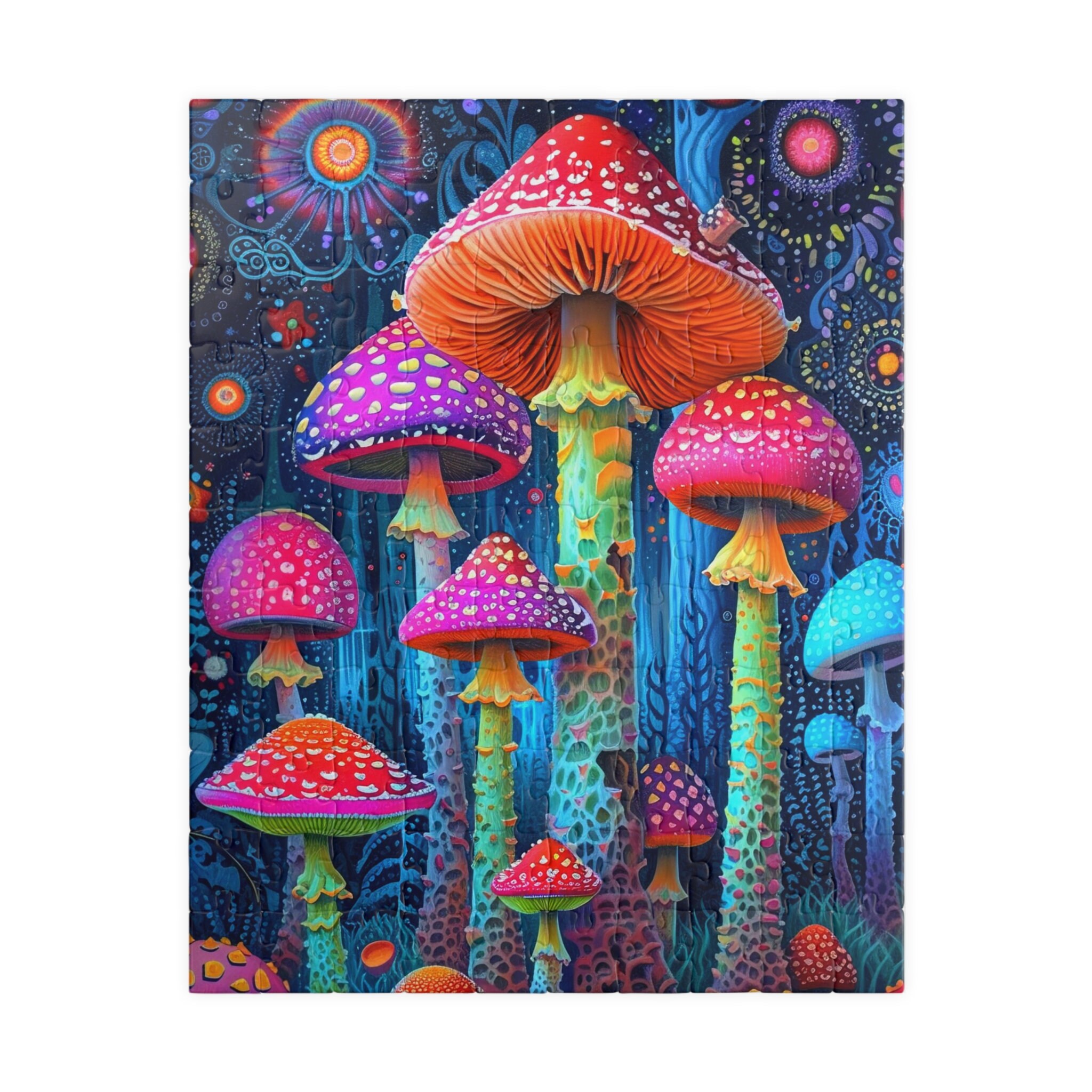 Glowing Mycology - Unique Jigsaw Puzzle - 250, 500, 1000 Pieces ...