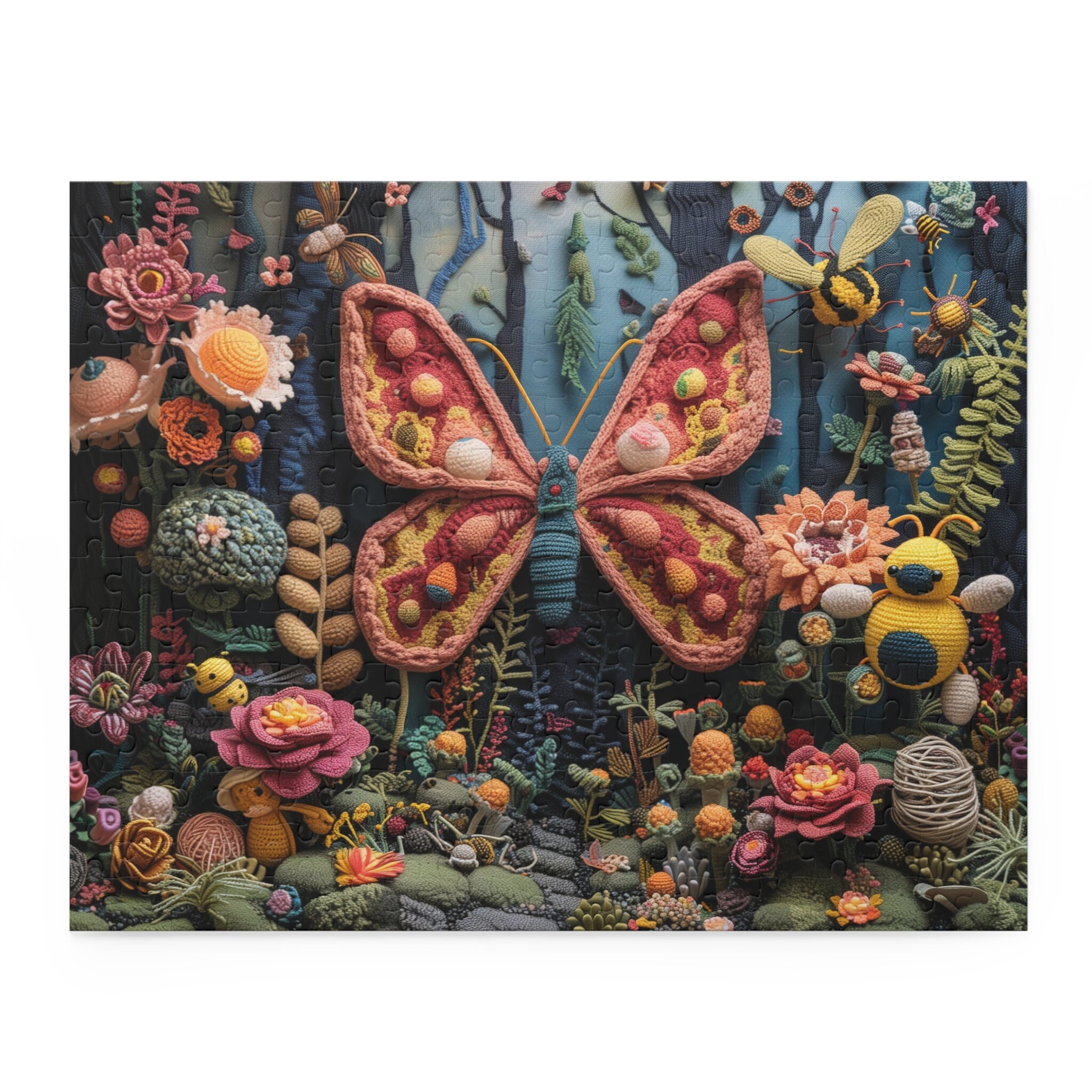 Crochet Butterfly Garden Amigurumi Jigsaw Puzzle for Adults 250, 500 ...