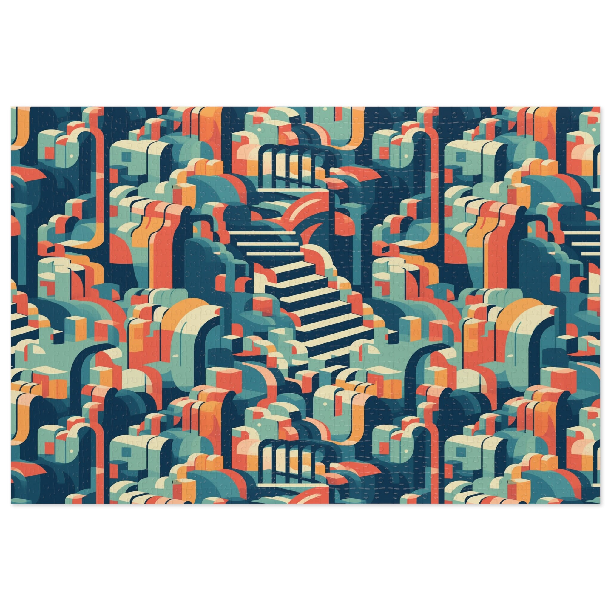 Lost Staircase Jigsaw Puzzle 1000 Piece, 500 Piece, 252 Piece - Etsy