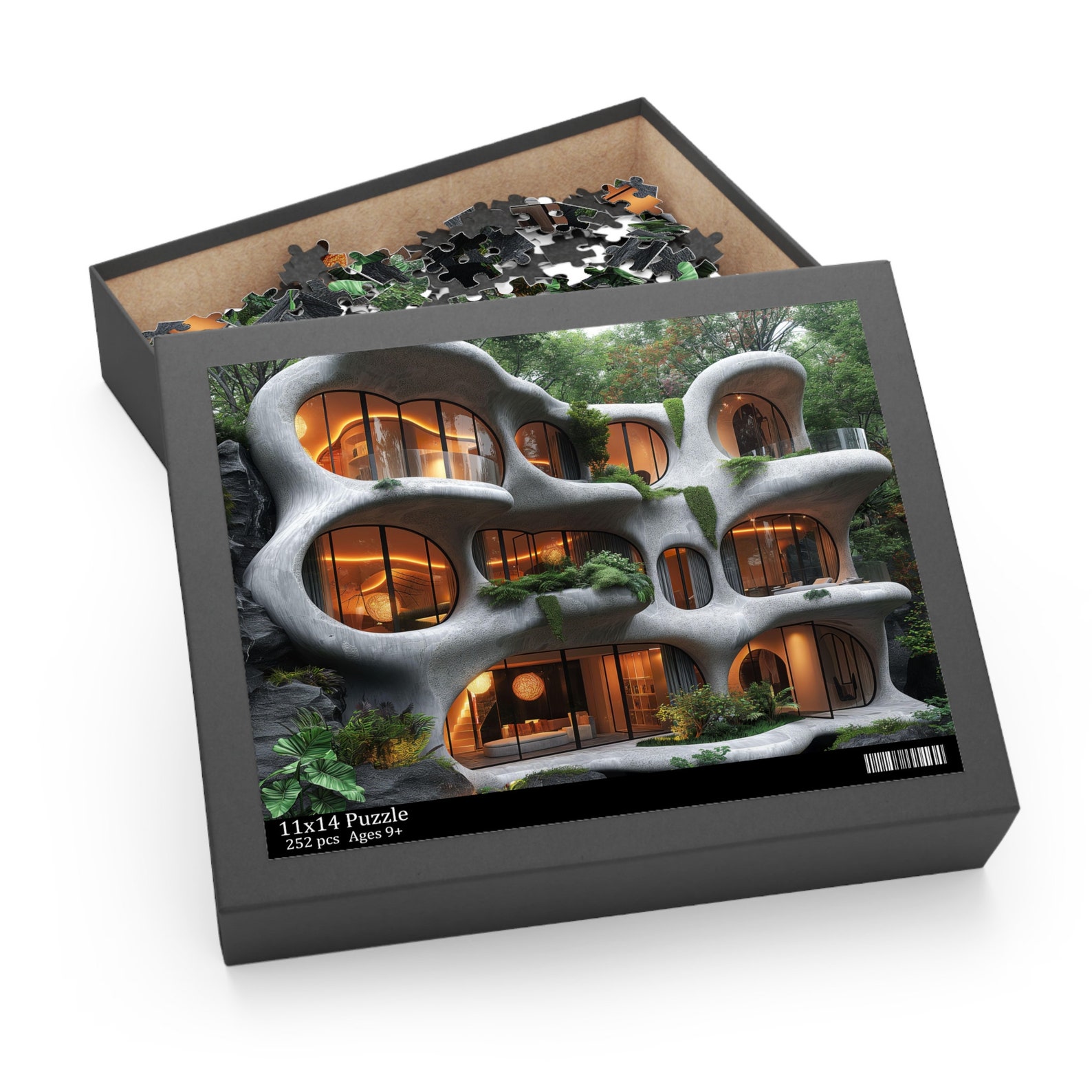 Organic Architecture Jigsaw Puzzle – Unique Design Lover Gift - Etsy
