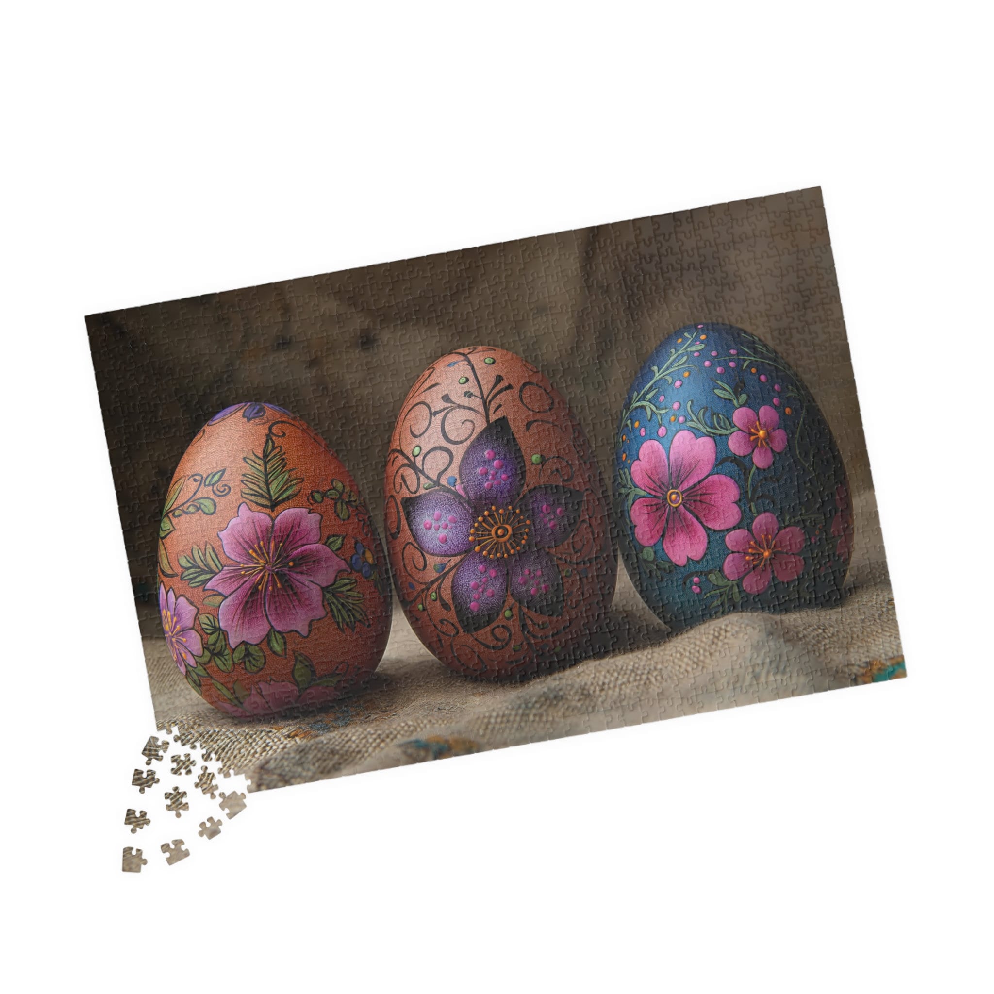 Painted Easter Eggs Jigsaw Puzzle Gift 1000 Pieces - Etsy