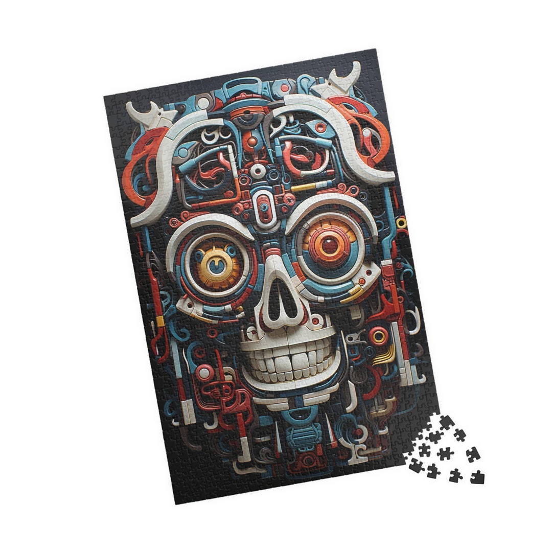 Cogs Cranium - Unique Jigsaw Puzzle - 250, 500, 1000 Pieces - Etsy
