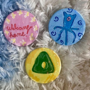 Coraline Inspired Button Pins - Etsy