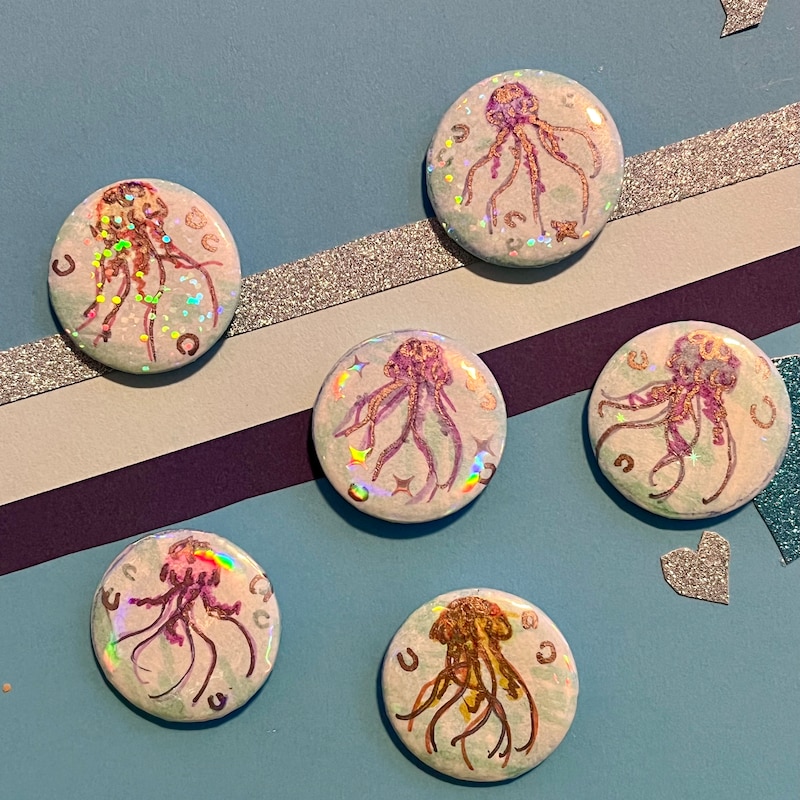 Jellyfish Pin - Etsy