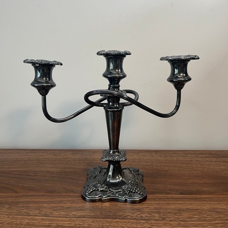 Antique Silverplate Twisted Arm Candelabra, EP Lead, Benedict Proctor ...