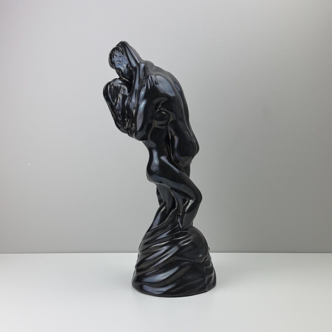 Vintage Haegerty Pottery “the Kiss” Sculpture, 70s–80s, Art Deco ...