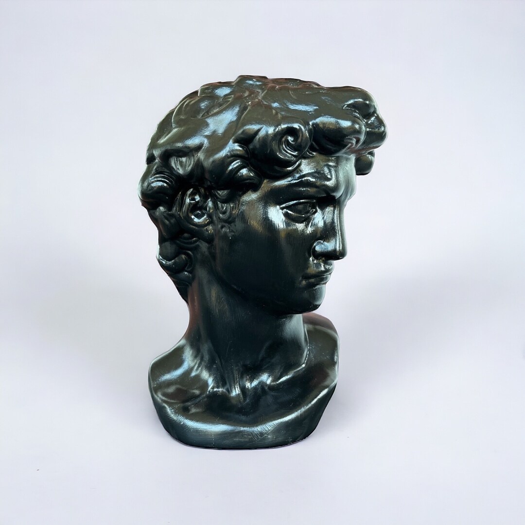 SOLD Do Not Purchase Vintage Ceramic David Bust, Michelangelo, High ...