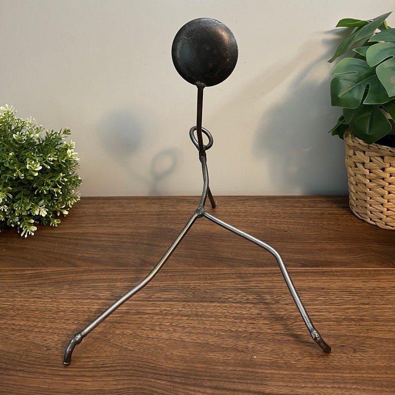 RARE Vintage Stick Figure Candle Sconce, Hand Forged Metal, Wall ...