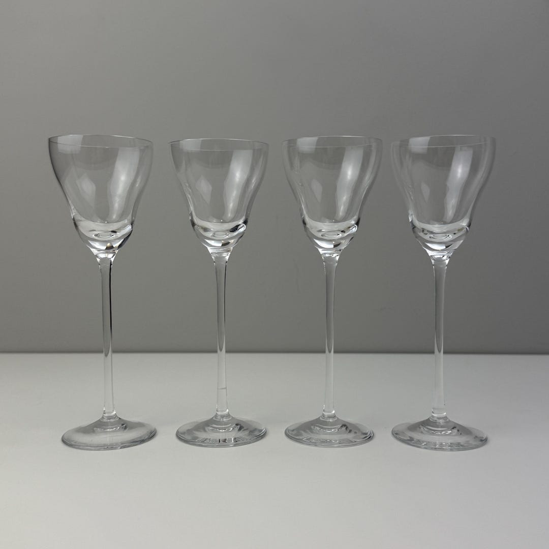 RARE Vintage Rosenthal Romance II Crystal Stemmed Liquer Glasses Set ...